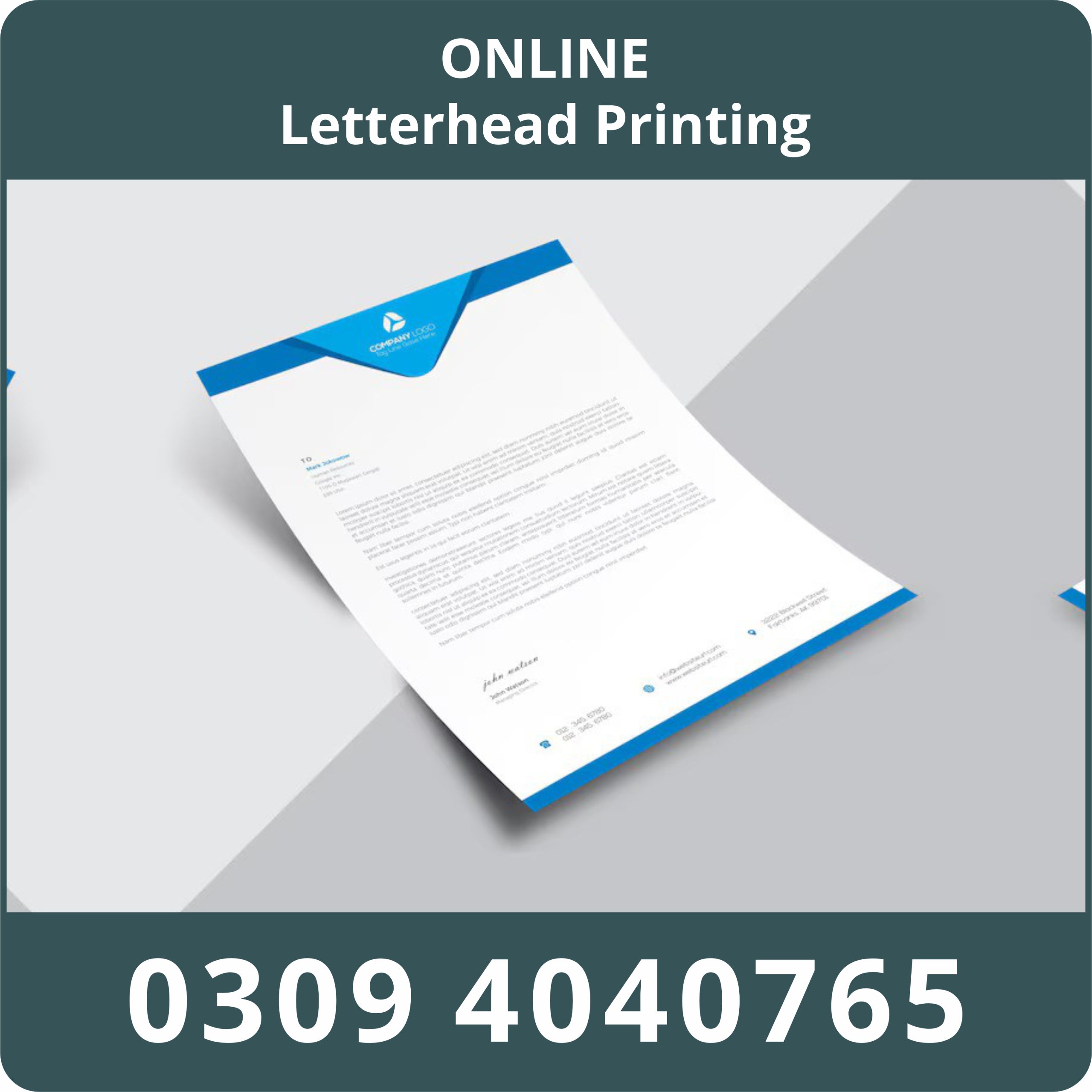 Letterhead Printing , Company Letterhead Printing - Stamp Maker