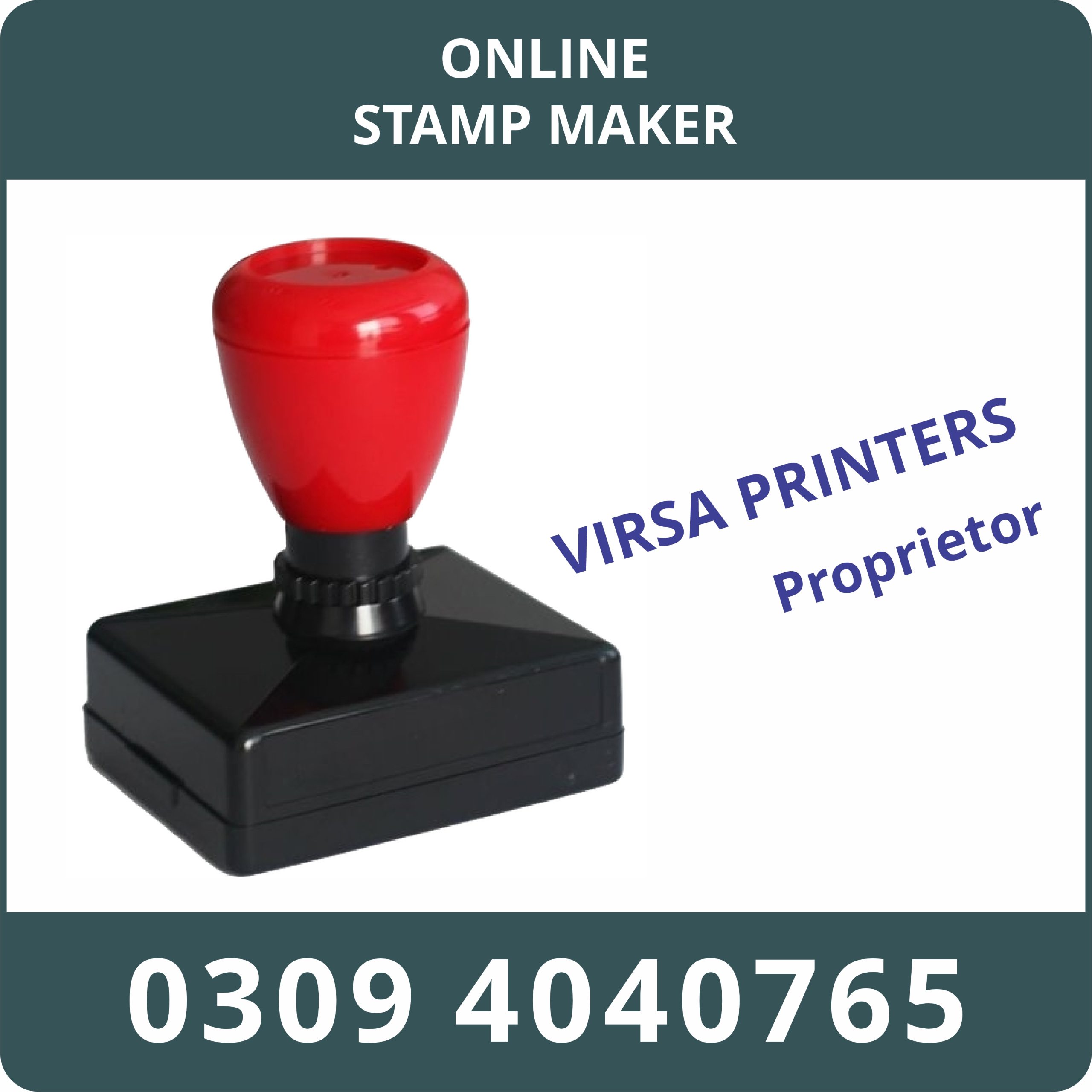 Proprietor Pre-ink Flash Stamps - Stamp Maker
